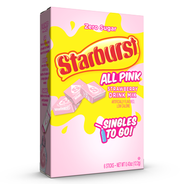 Starburst Fruit Punch Singles To Go Drink Mix, 0.59 oz, 6 CT (Pack-3 ...