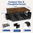 Mehoom, 3-Tier Wooden Monitor Stand Riser with Drawer, Brown - Walmart.com