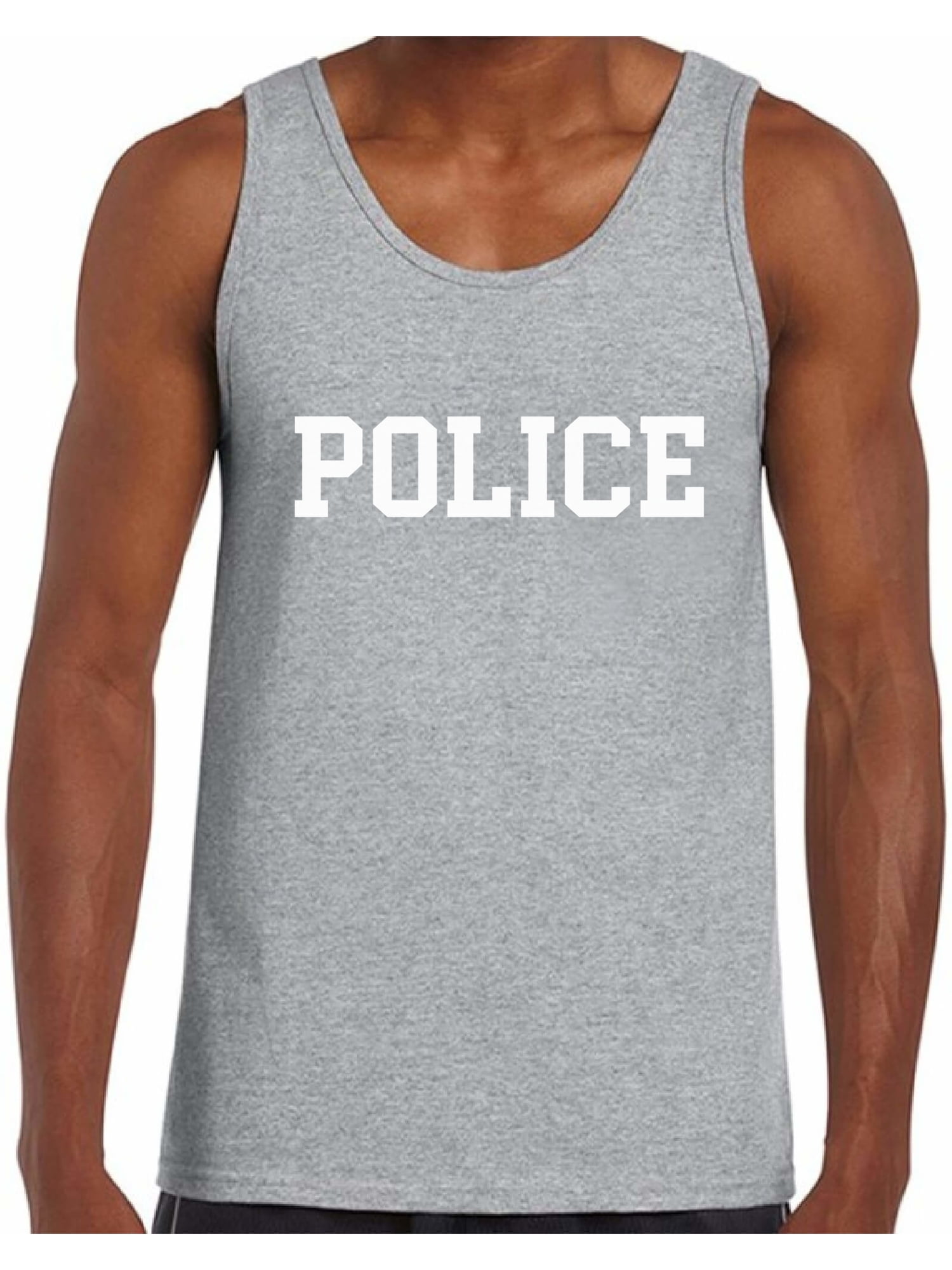 Awkward Styles Men's Police Tank Top Police Training Sleeveless Shirts ...