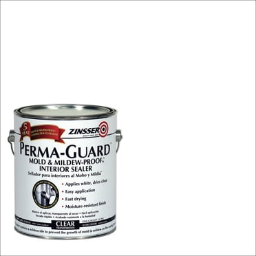 Clear, Zinsser Matte WaterTite Mold & Mildew Proof Floor & Wall Paint ...
