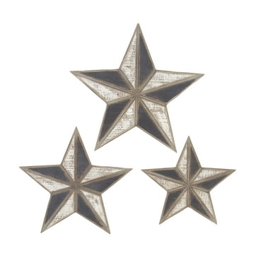 Metal Star Set Of 3 Casted In Shape Of Three Stars - Walmart.com