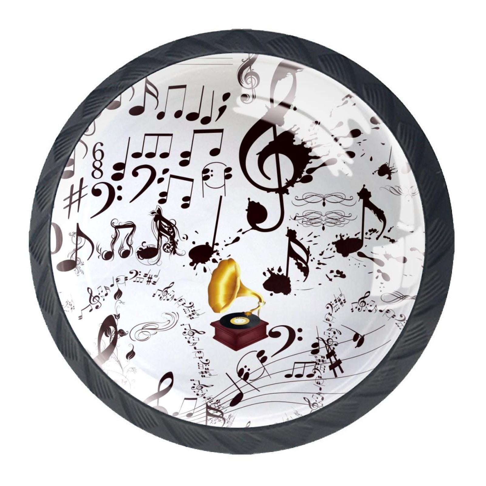 4 Pcs Vintage Music Note Knobs for Kitchen Cabinet Cupboard Dresser ...