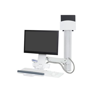 Ergotron WorkFit-A Sit-Stand Workstation w/Worksurface+, LCD LD Monitor ...