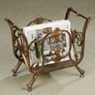 Magnificent Lyndhurst Wooden Magazine Rack Classic Cherry 18”Wx11.5 ...