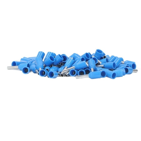 ANGGREK 100pcs E1508 Pin Cord End Terminal Copper PVC Wire Insulated Ferrule Crimp Terminals For ...