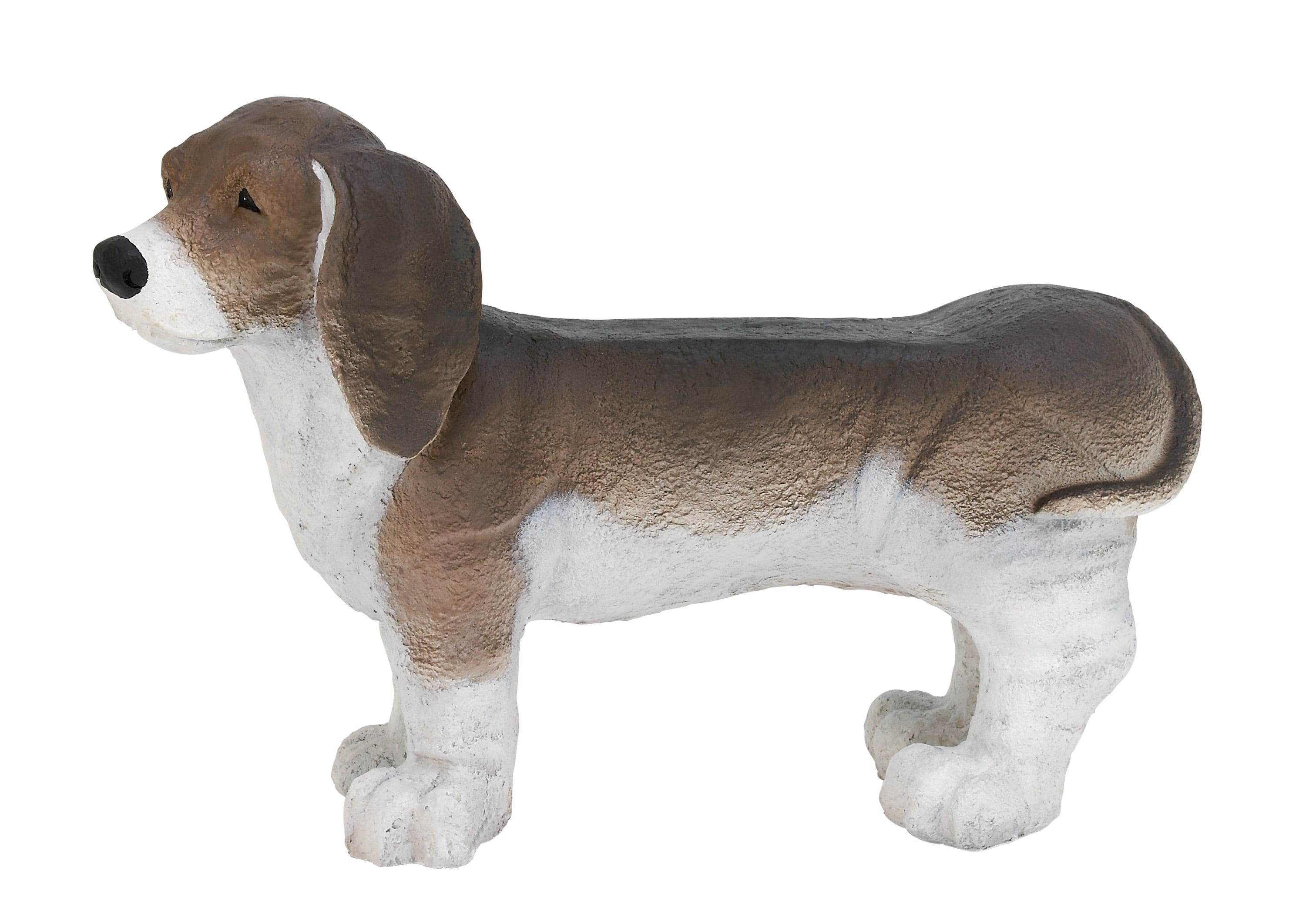 Decmode Eclectic 24 X 35 Inch Resin Beagle Dog Bench - Walmart.com ...