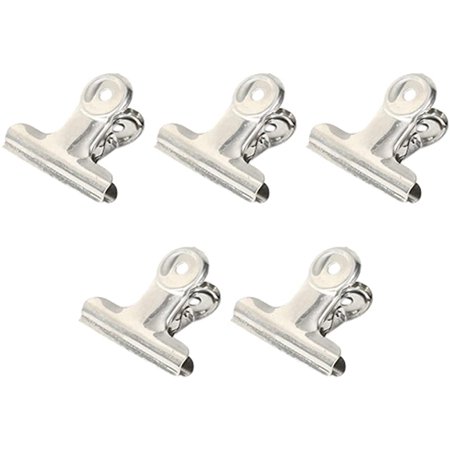 HTCM 5pcs Binder Paper Clips File Paper Money Binder Clamps Silver ...