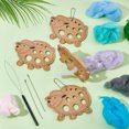 4Pcs Wood Embroidery Thread Plate Embroidery Floss Organizer Sewing ...
