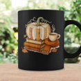 Fall Book Pumpkin Halloween Reading Book Lovers Men Coffee Mugs ...