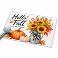 Area Rugs 2x3,Hello Fall Words Farm Sunflowers Non Slip Washable Rug ...