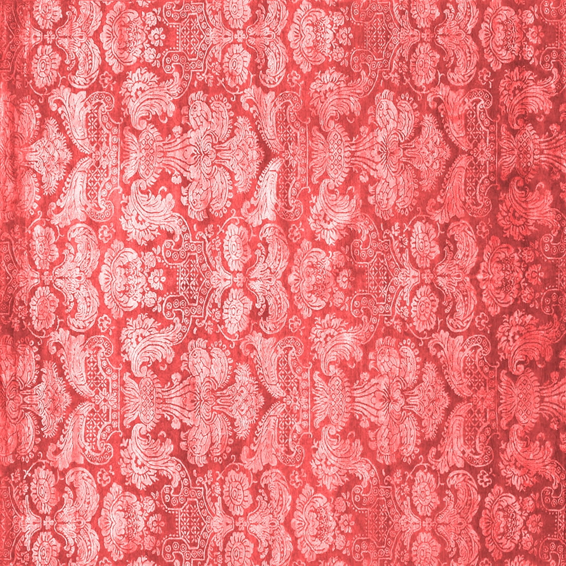 Ahgly Company Indoor Square Abstract Red Contemporary Area Rugs, 4 ...