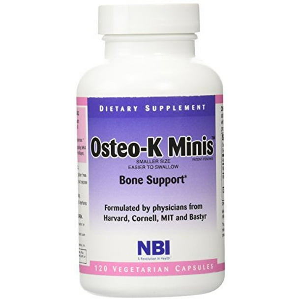 Nutrional Biochemistry Osteo-K Minis Bone Support 120 ct - Walmart.com ...