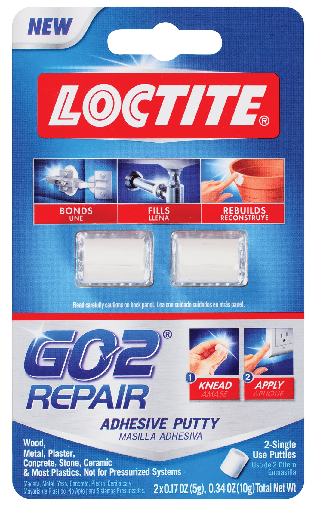 Loctite Go2 Repair Putty 5g 2pk - Walmart.com