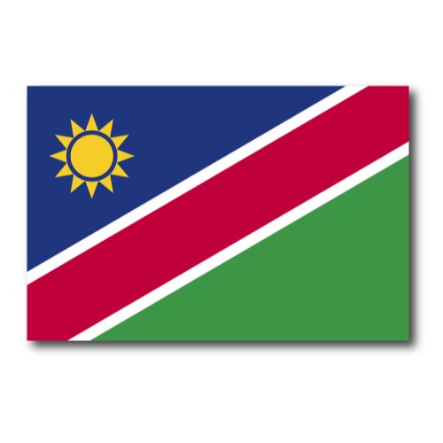 Magnet Me Up Namibia Namibian Flag Vinyl Automotive Magnet Decal, 4x6 Inches - Walmart.com