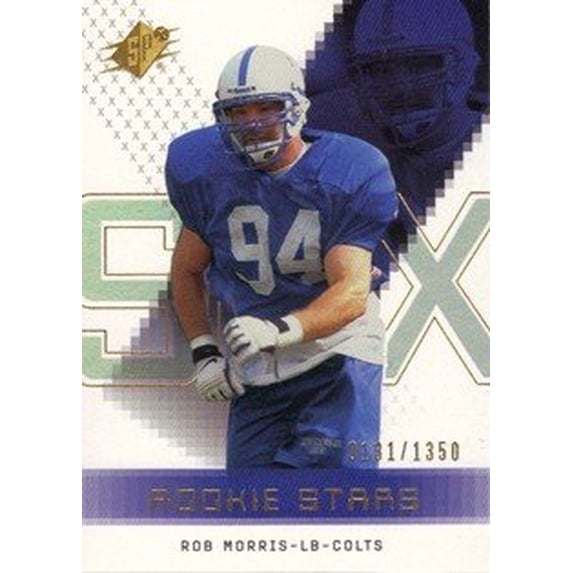 2000 SPx #120 Rob Morris RC /1350 NFL Football Trading Card - Walmart.com