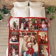 Custom Photo Collage Blanket for Family, Customized Bed Blanket with 10 ...