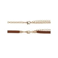 The Pioneer Woman Faux Leather and Beaded Multi Layer Lariat Necklaces ...
