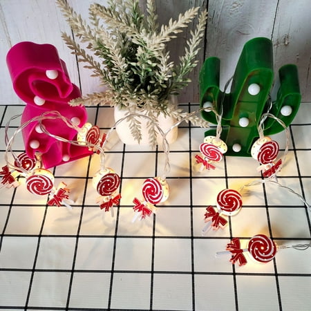 Hongchun Christmas Candy String Lights, 8.5Ft Christmas Decorations ...