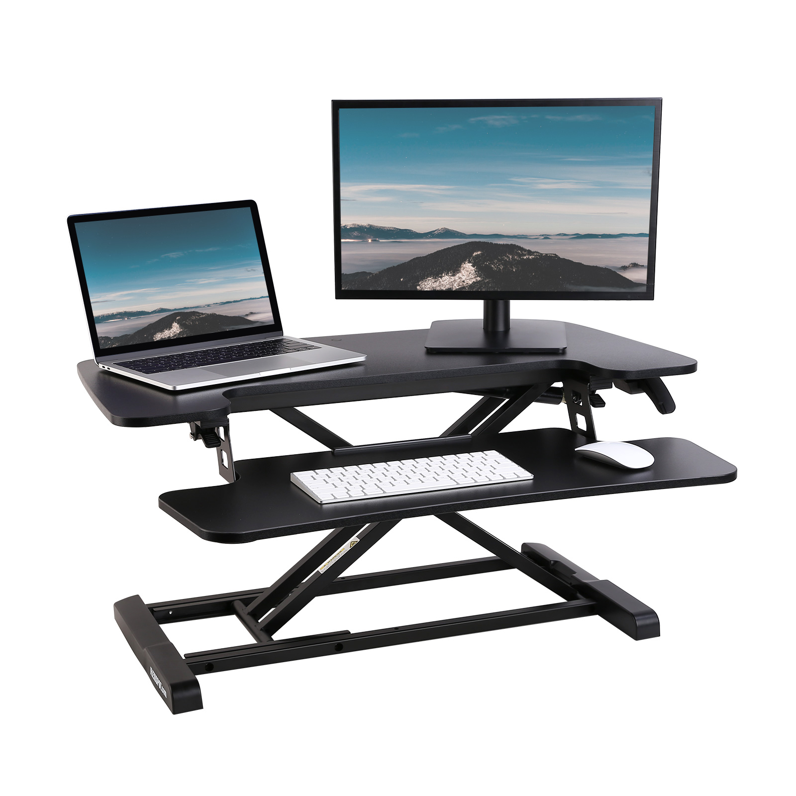FlexiSpot Home Office Height Adjustable Standing Desk Converter Black ...