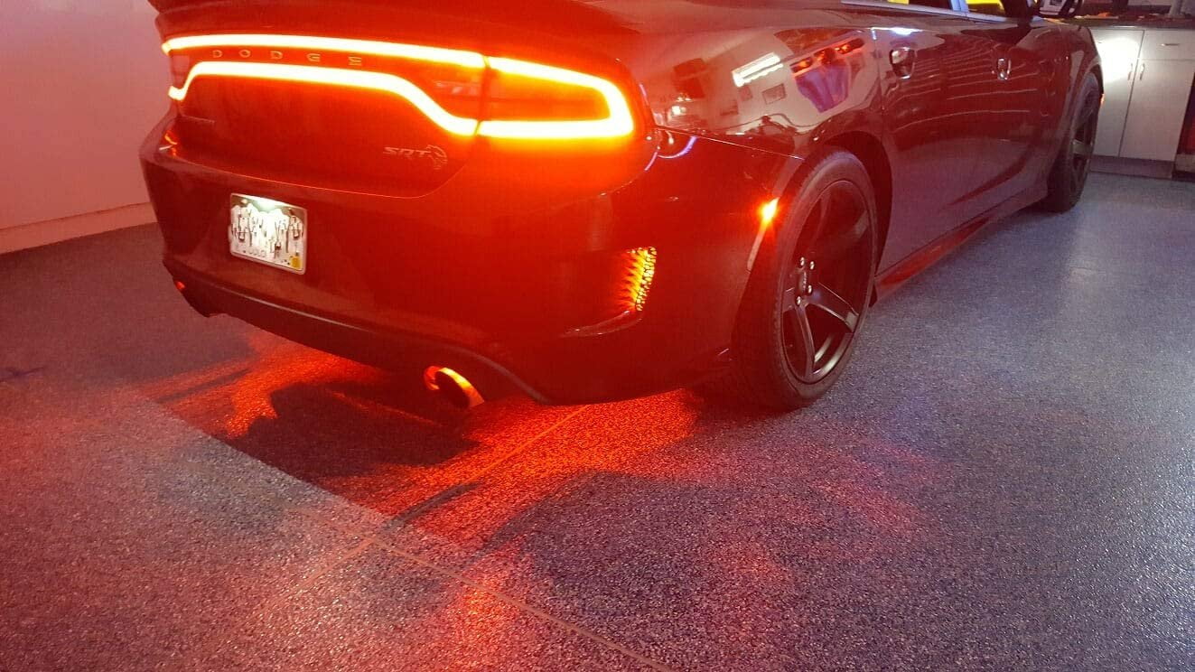 Dodge Charger Exhaust & Rear Fascia Vent LED Lighting Kit Red - Walmart.com