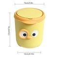 Cartoon Desktop Trash Can with Sealable Lid Odors for Room and Office ...
