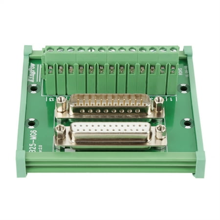 PLC Breakout Board,DB25 D Sub Male PLC Terminal Block Connector DIN ...