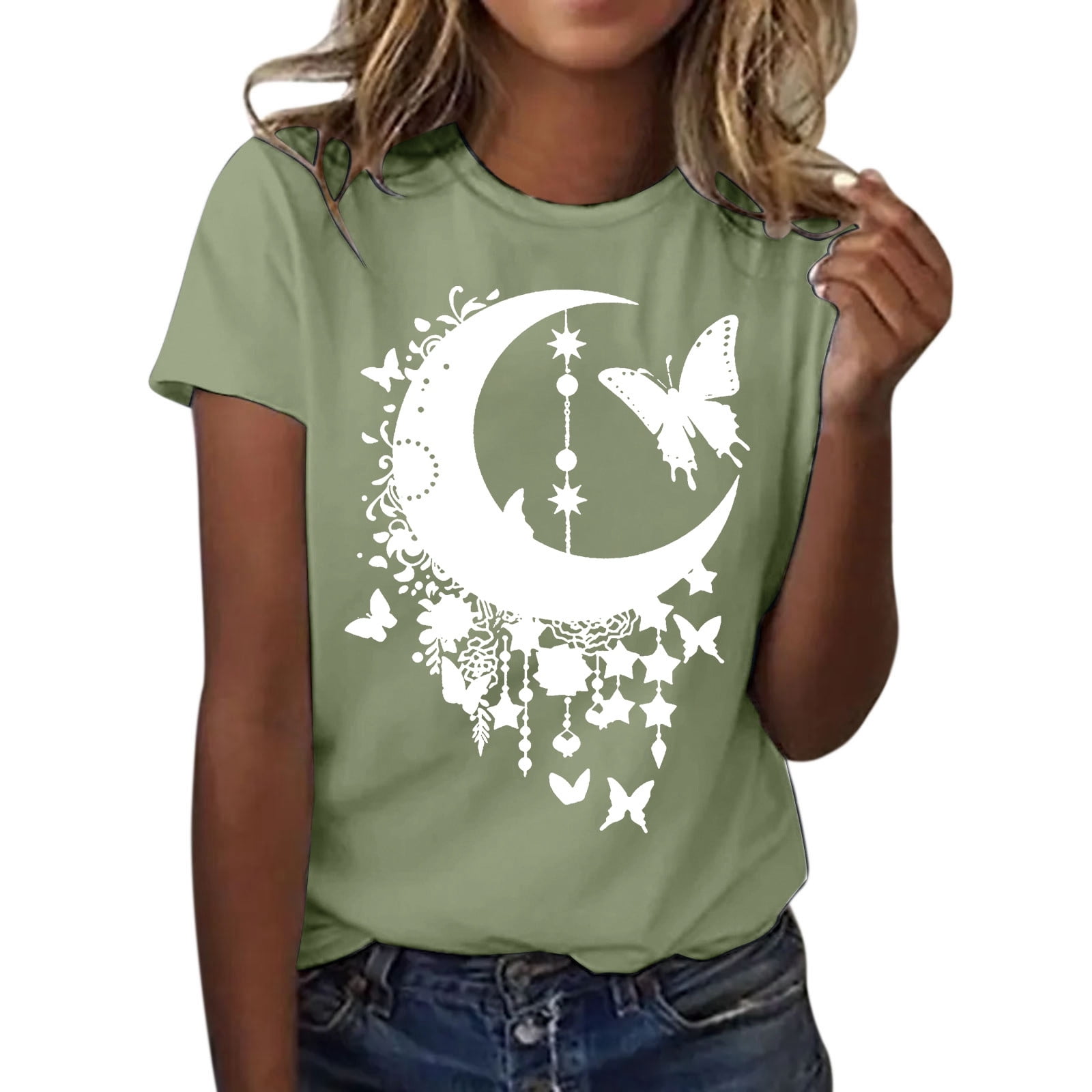 Click here for Vjattwr Womens Short Sleeve Tops Womens Fashionabl... prices
