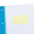 Pen + Gear Wide Ruled 1-Subject Notebook, 10.5" x 8", Blue, 100 Sheets ...