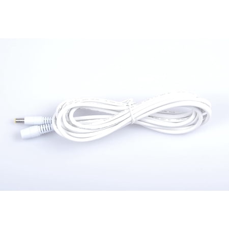 DC 12V Plug Extension Cable White 9.84ft 5.5mm x 2.1mm 22AWG Male ...