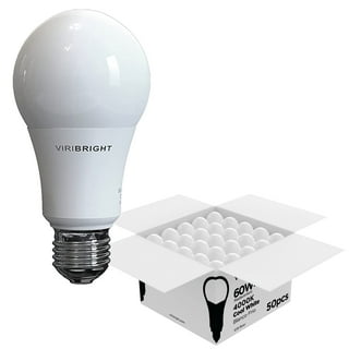 Viribright Chandelier 25-Watt EQ 3.2-Watt Actual B10 E26 Base LED light Bulb, 4000k Cool White ...