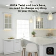 Sleek Lighting 23-Watt T2 Spiral CFL Light Bulbs, GU24 Base, 1600 ...