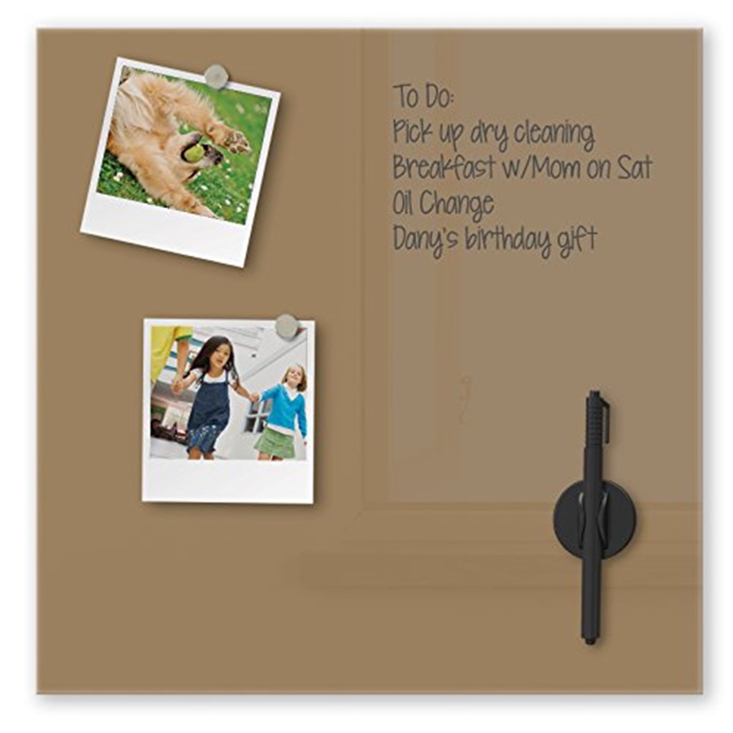 Mosaic Magnetic Glass Markerboard - Coffee (16x16") - Walmart.com