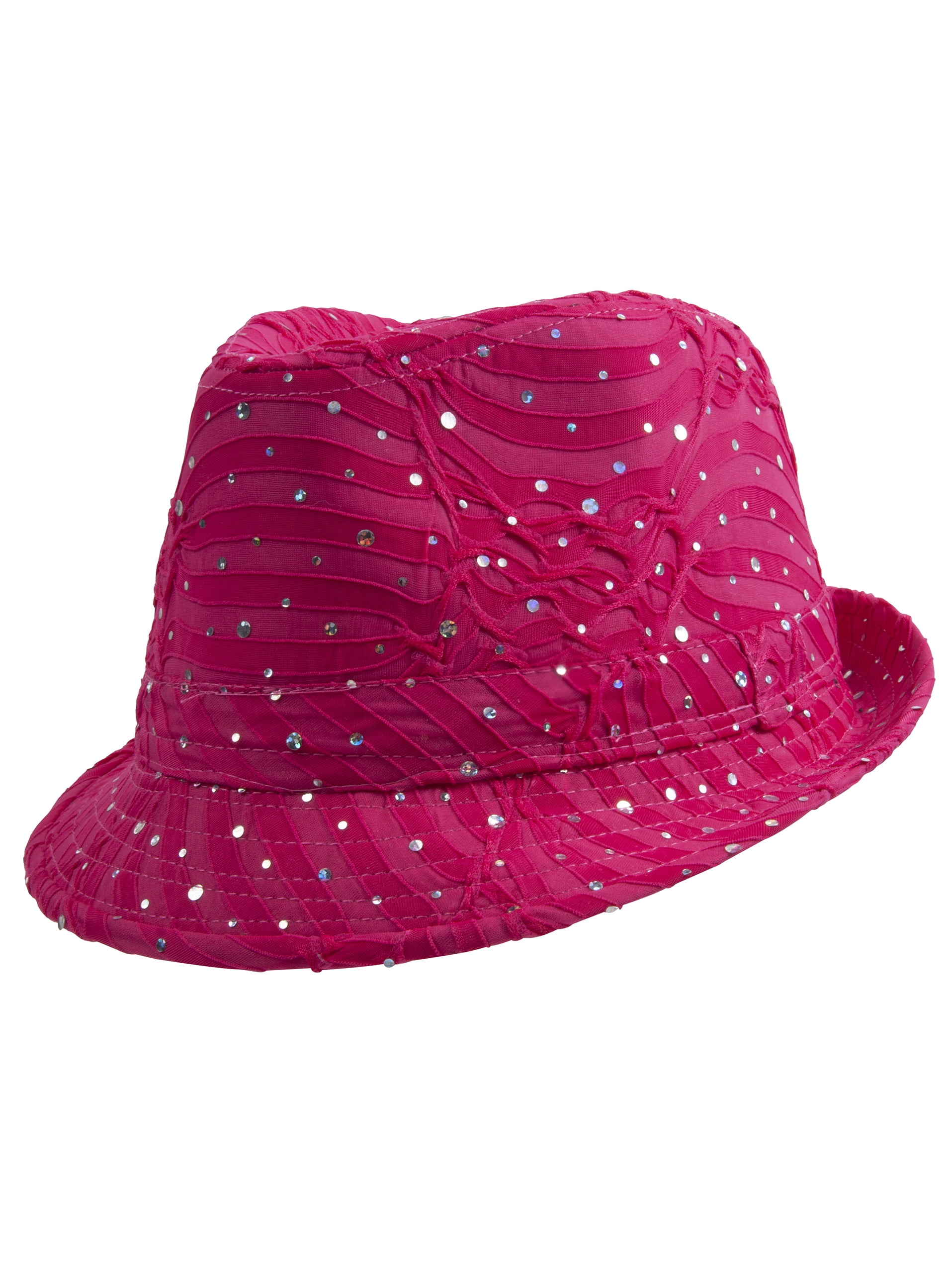 Top Headwear Womens Glitter Sparkle Fedora Hat - Fuchsia - Walmart.com