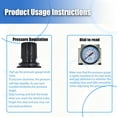 1/4" NPT Compressed Air Filter Regulator Combo Piggyback, 5 Micron ...