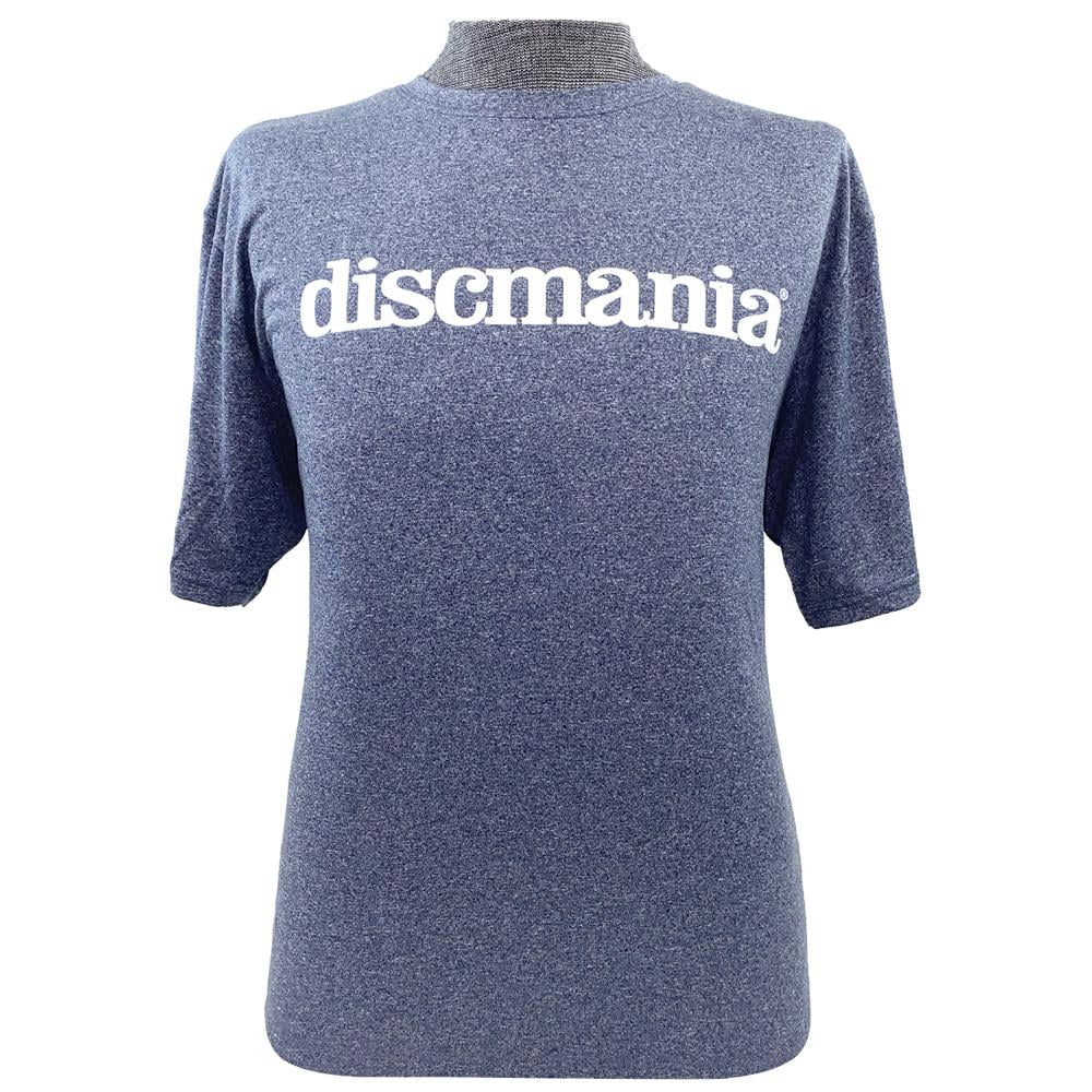 Discmania Heather Bar Stamp Logo Performance Short Sleeve Disc Golf T ...