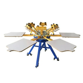 TECHTONGDA Micro-Registration 4 Color 1 Station Screen Printing Machine ...