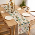 Cartoon Castle Table Runner 13x72 inch Stars Moon Cotton Linen Dining ...