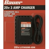 BAUER 20V Lithium-Ion 3 Amp Rapid-Plus Battery Charger - Walmart.com