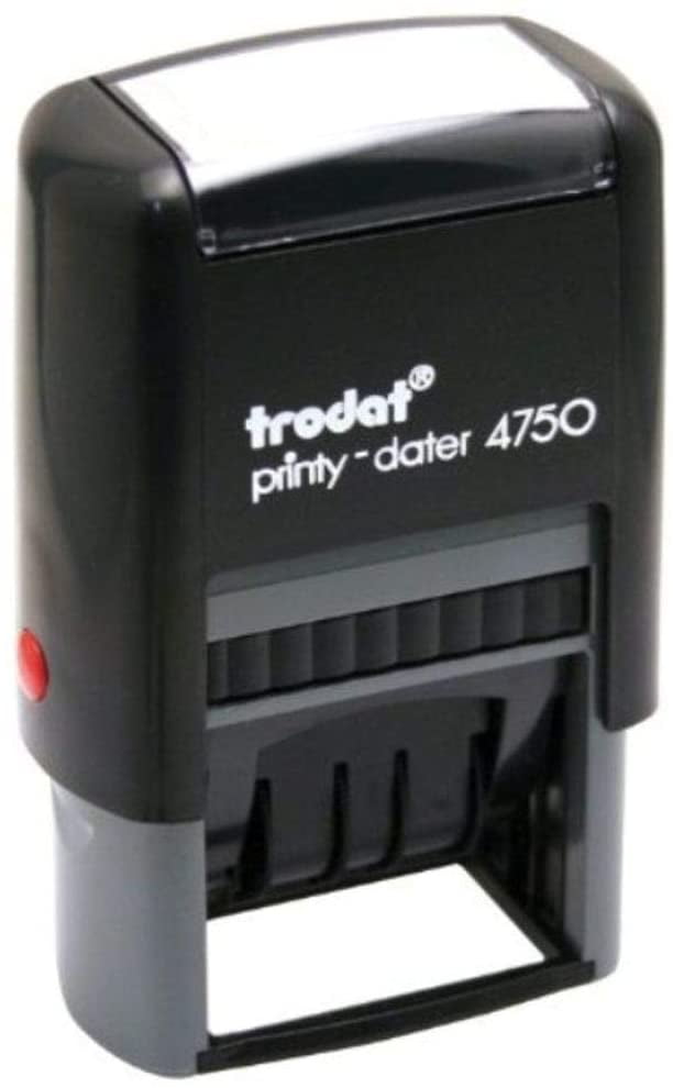 Paid Stamp with Changeable Date, Paid is Blue, Date is Red, Trodat ...