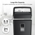 10-Sheet Cross Cut Paper Shredder, 5.5 Gal Home Office Heavy Duty ...