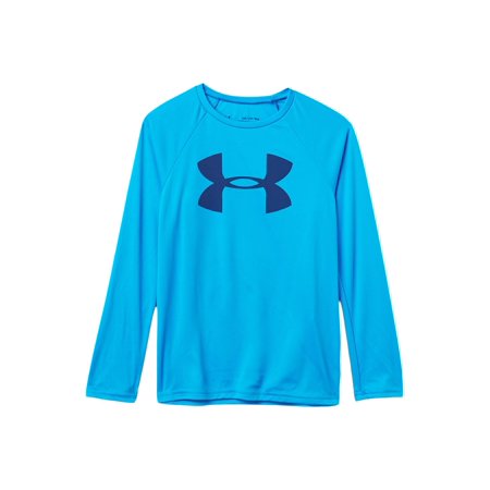 Under Armour Kids Boy's Tech Big Logo Long Sleeve (Big Kids) Electric ...