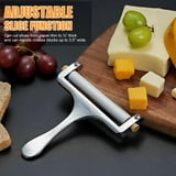 Sopito Cheese Slicer Stainless Steel Adjustable Wire Cutter for Hard ...