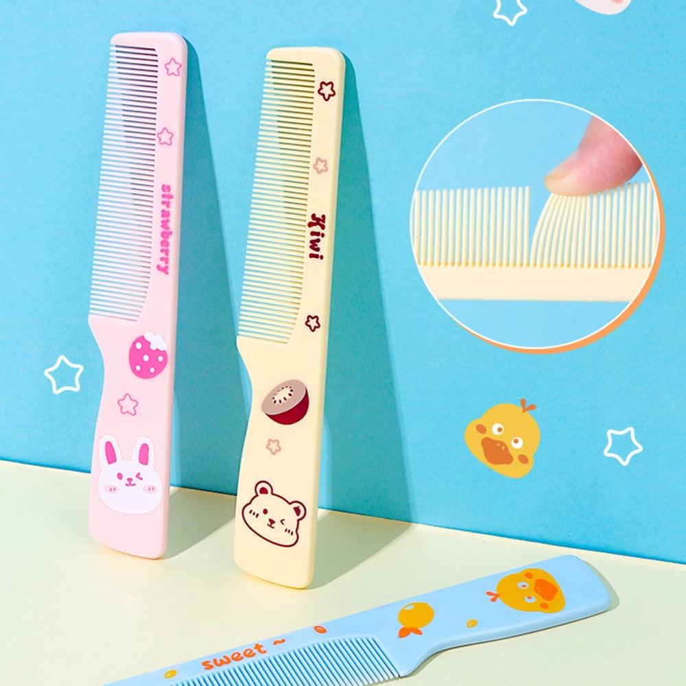 Cartoon Girl Portable Hair Comb Soft Comb Teeth No Harm To Hair For ...