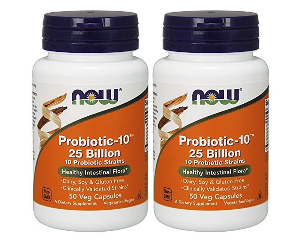 NOW Supplements, Probiotic-10â„¢, 25 Billion, with 10 Probiotic Strains ...