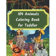 Safari Animals Coloring Book: A Coloring Book for Kids Featuring Cute ...