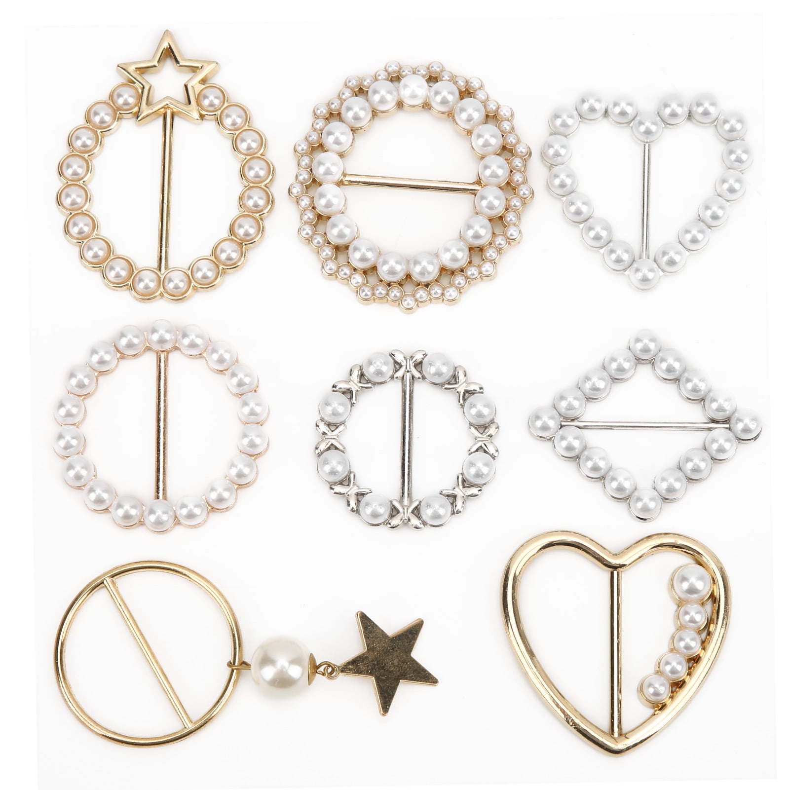 Click here for Ymiko Scarf Tie Ring  Pearls Scarf Buckle Exquisit... prices