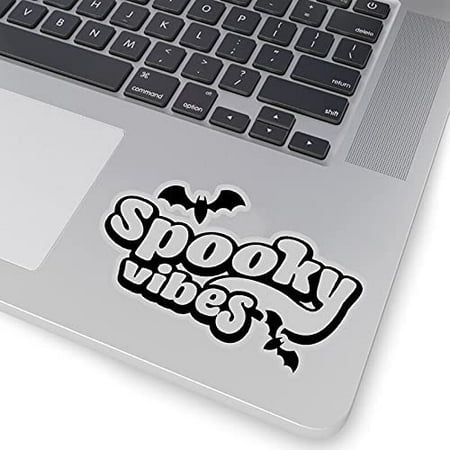 Spooky Vibes Waterproof Vinyl Sticker, Fall Sticker, Gift for Halloween ...