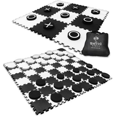 Etna 3-in-1 Giant Checkers & Tic Tac Toe Game Set - Walmart.com