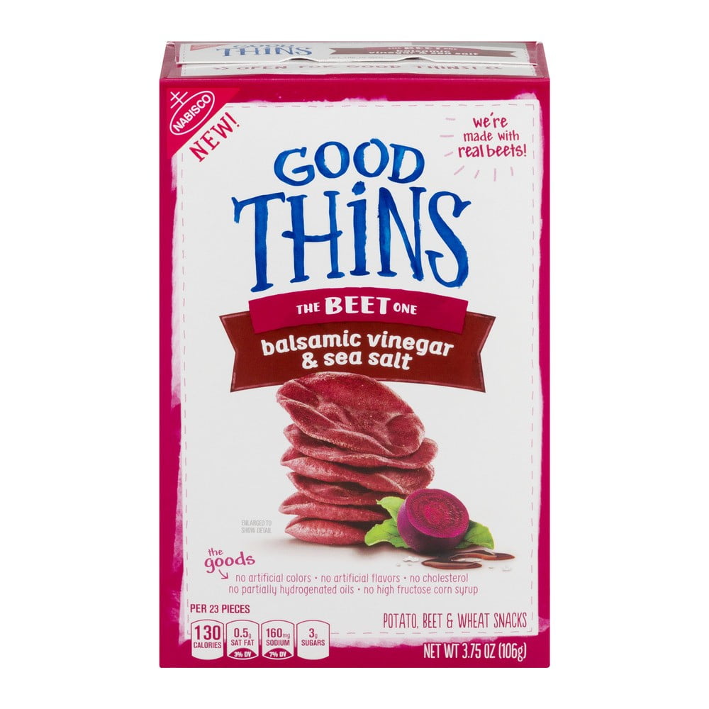 Nabisco Good Thins, Gluten Free Balsamic Vinegar & Sea Salt Potato Beet ...