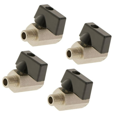 4 Pieces Female -1/8inch NPT Full Port Brass Ball Shut Off Switch ...